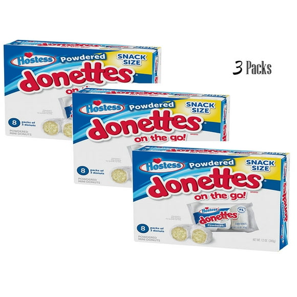 Delicious Donut Packs Featuring Frosted Glazed and Powdered Varieties