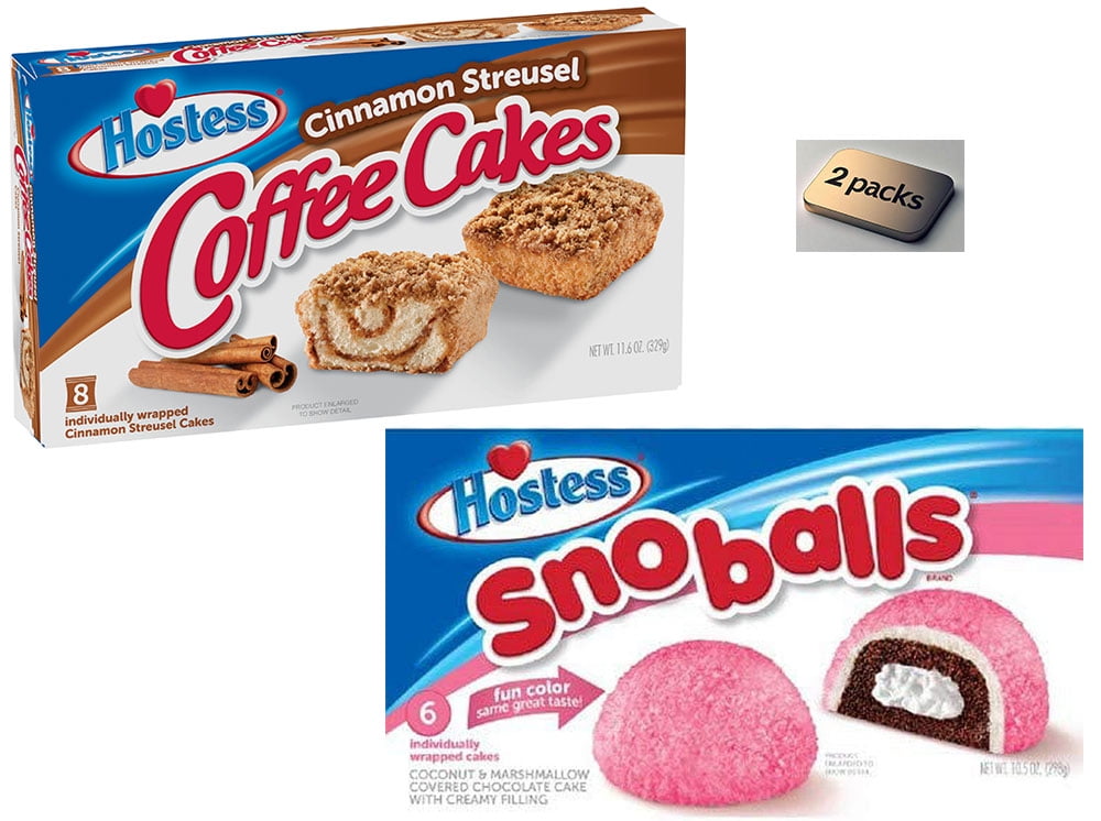 HOSTESS SNOBALLS, Coconut-Covered Chocolate Cake, Creamy Filling, 6 ...