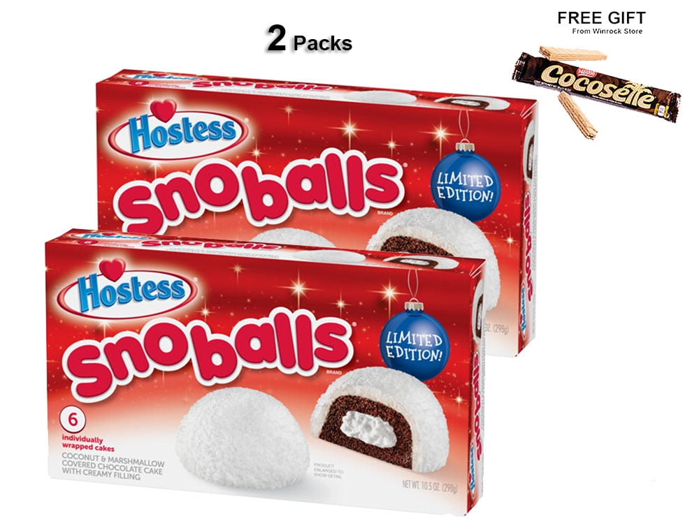 HOSTESS SNOBALLS, Coconut and Marshmallow Chocolate Cake , Creamy ...