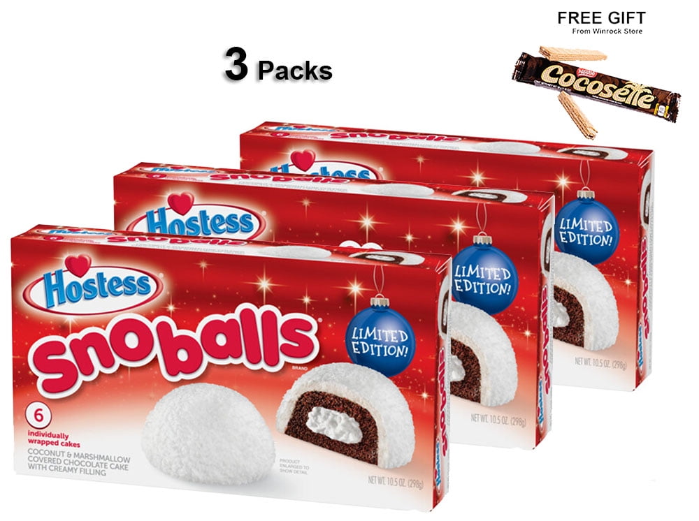 HOSTESS SNOBALLS, Coconut and Marshmallow Chocolate Cake , Creamy ...