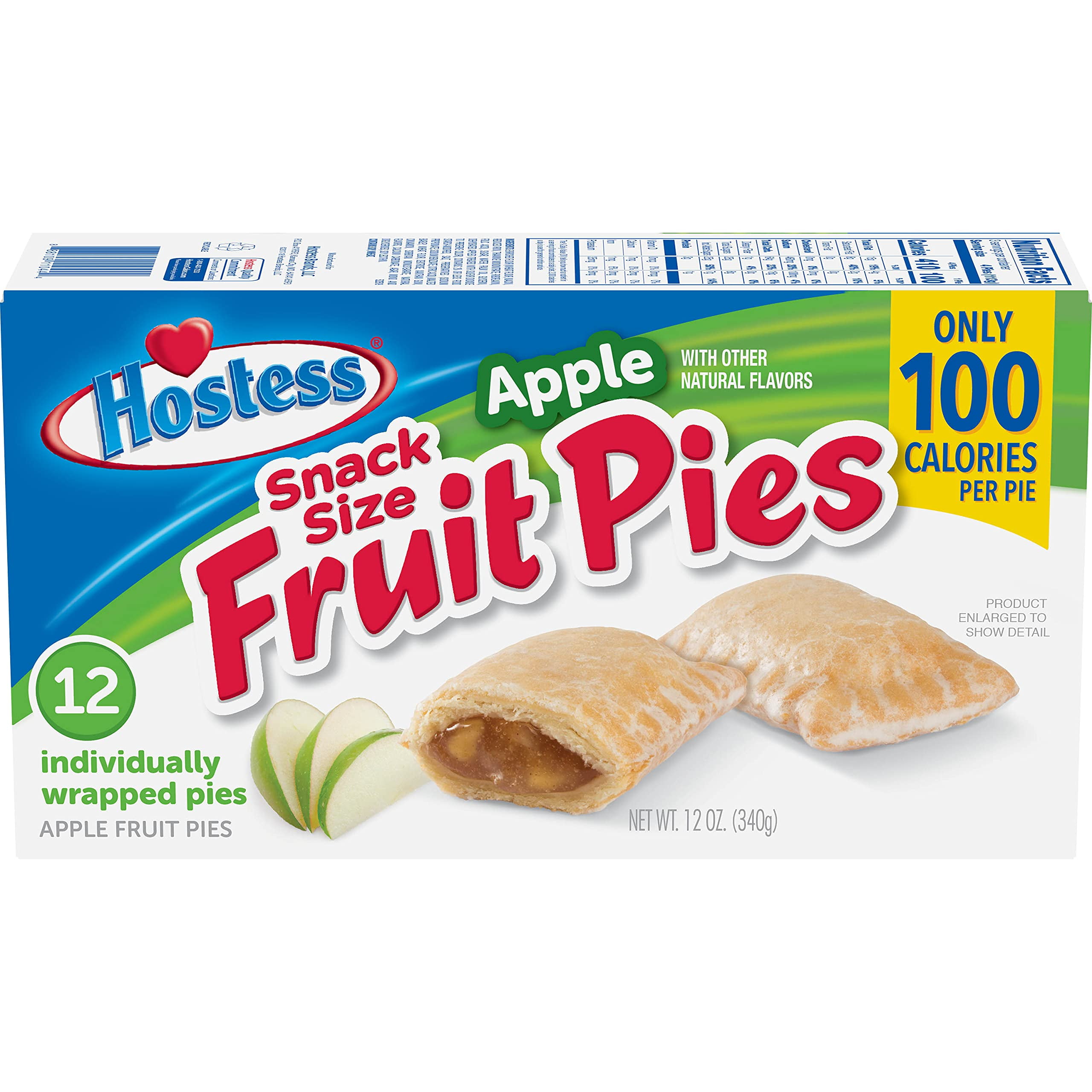 HOSTESS Snack Size Apple Fruit Pies, 12 count, 12 oz (Pack of 6 ...