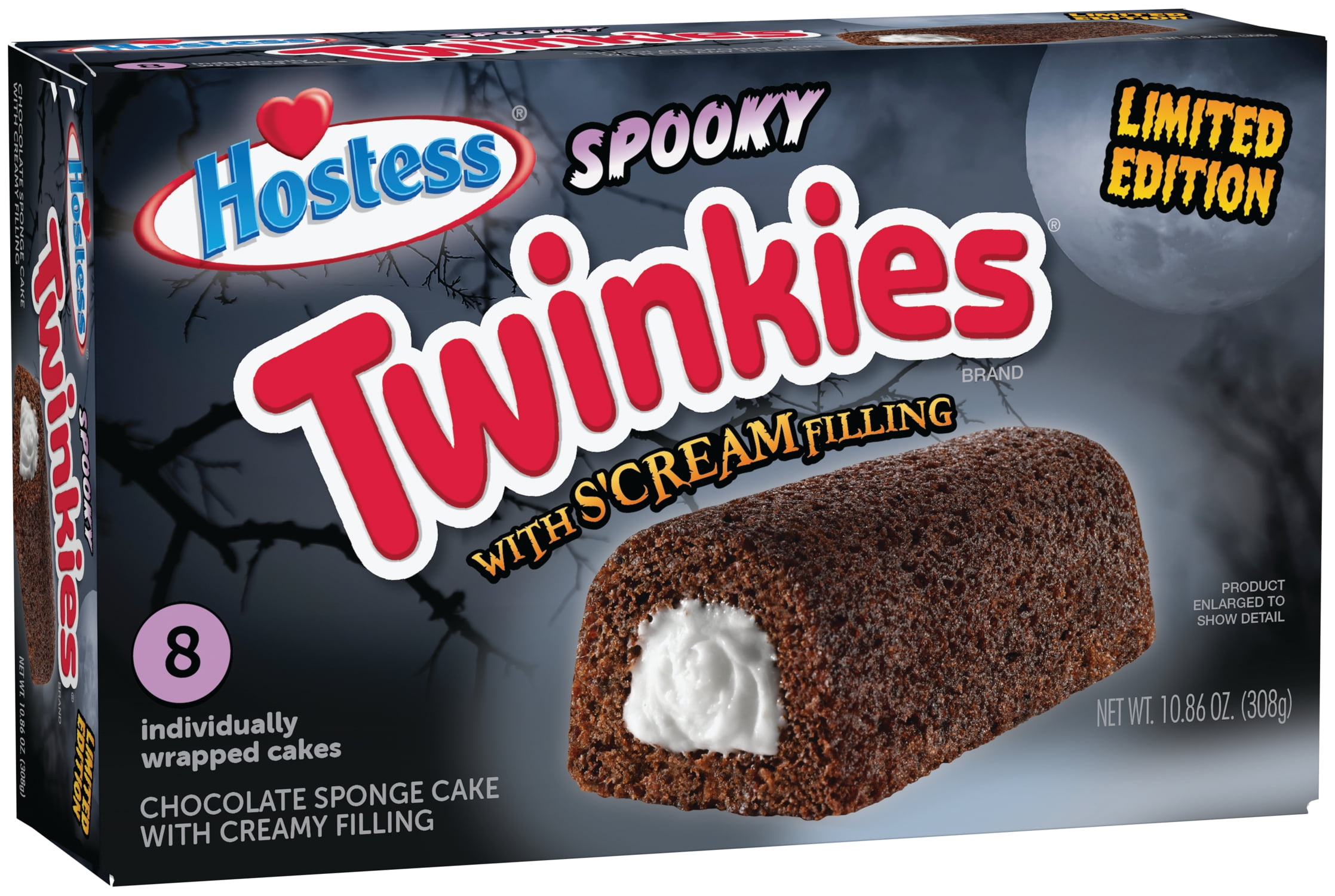HOSTESS Spooky TWINKIES, Chocolate Cake With Creamy Filling, 8 count ...
