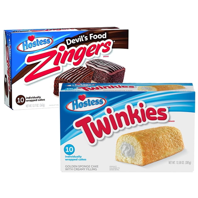 HOSTESS TWINKIES, Creamy Golden Sponge Cake, Individually Wrapped - 13. ...