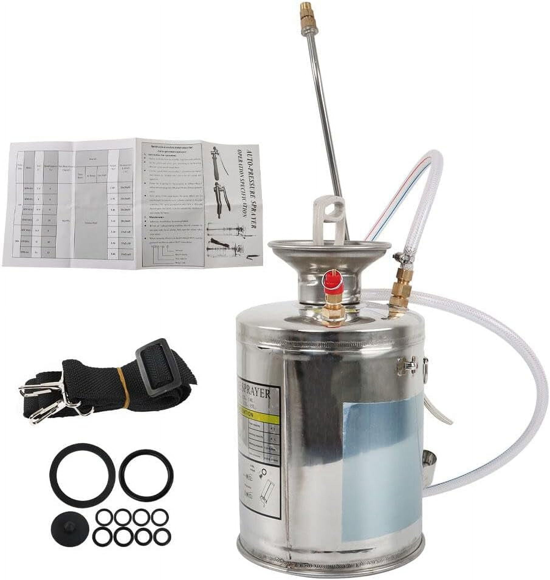 HOSTIC 1/ 1.5 / 2 / 3 /3.5 Gallon Stainless Steel Sprayer Hand Pump ...