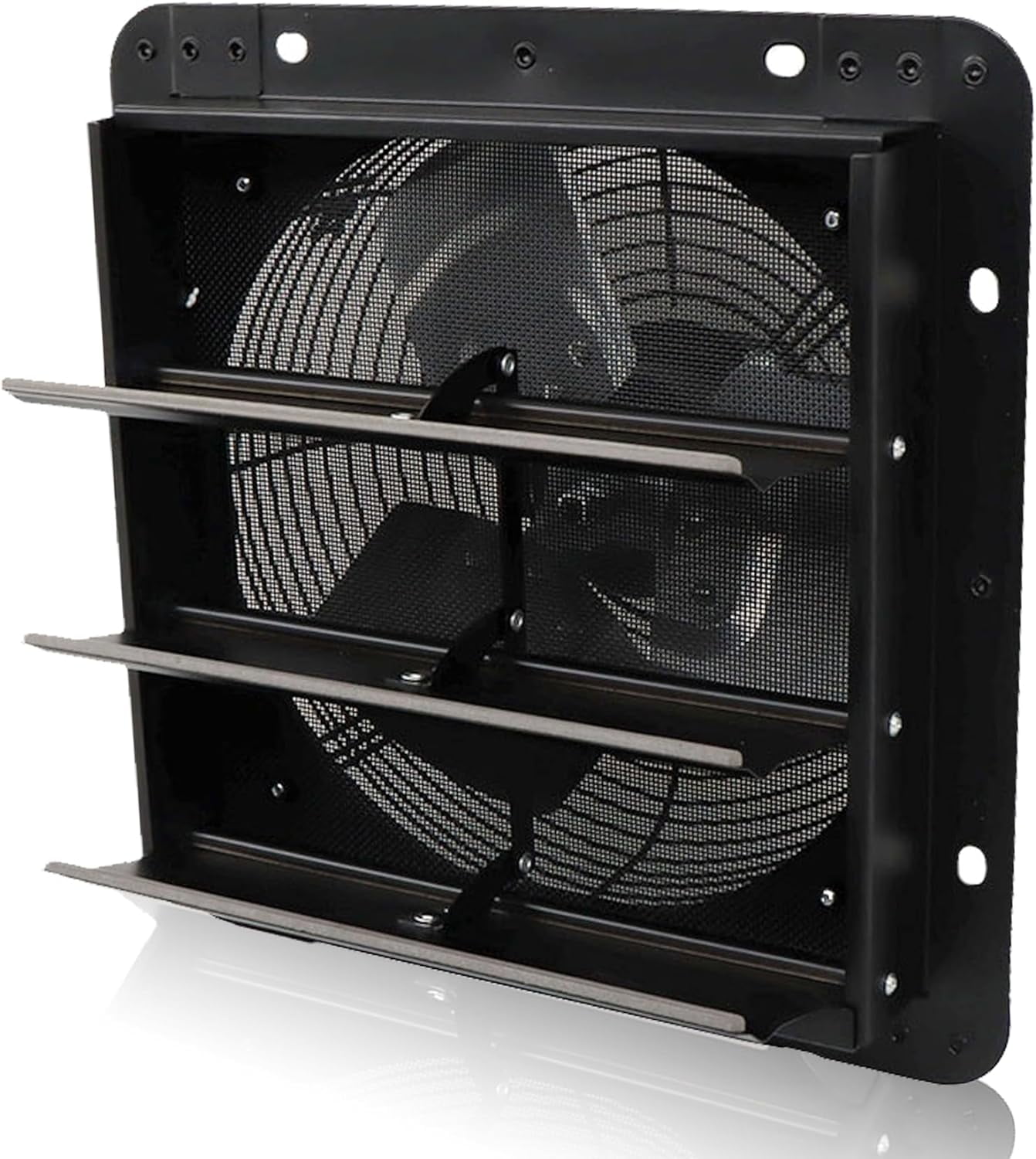 HOSTIC 10 Inch Wall Mounted Fan Speed 647 CFM Aluminum Blades Shutter ...