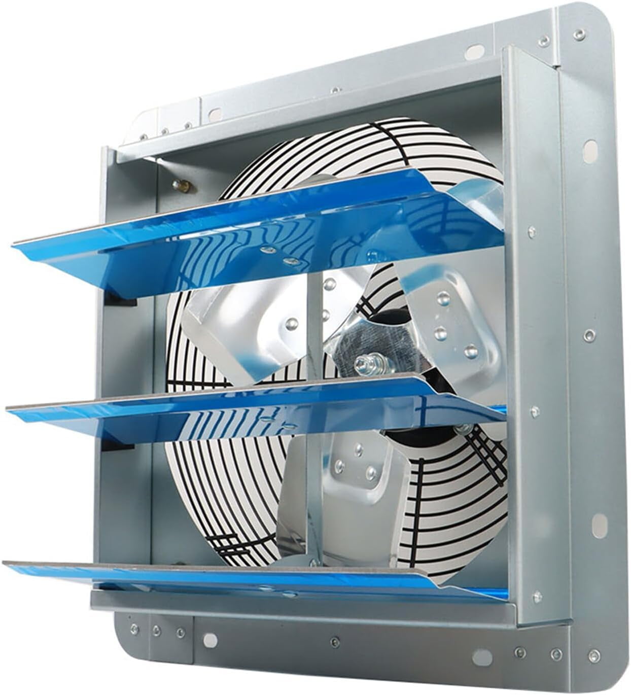 HOSTIC 12 inch Shutter Exhaust Fan, Exhaust Fan Wall Mounted with with ...