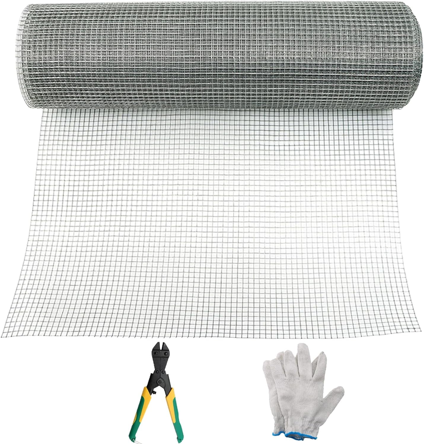 HOSTIC 48INx100FT Vinyl Coated Welded Fence Mesh 16 Gauge Hardware ...