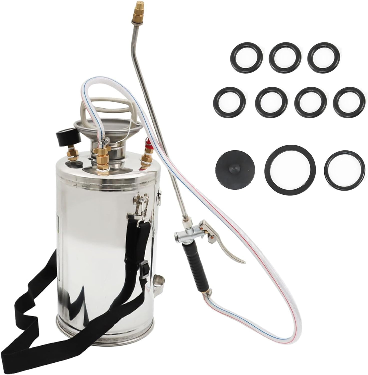 HOSTIC Hand Pump Sprayer Stainless Steel Sprayer for Indoor and Outdoor ...