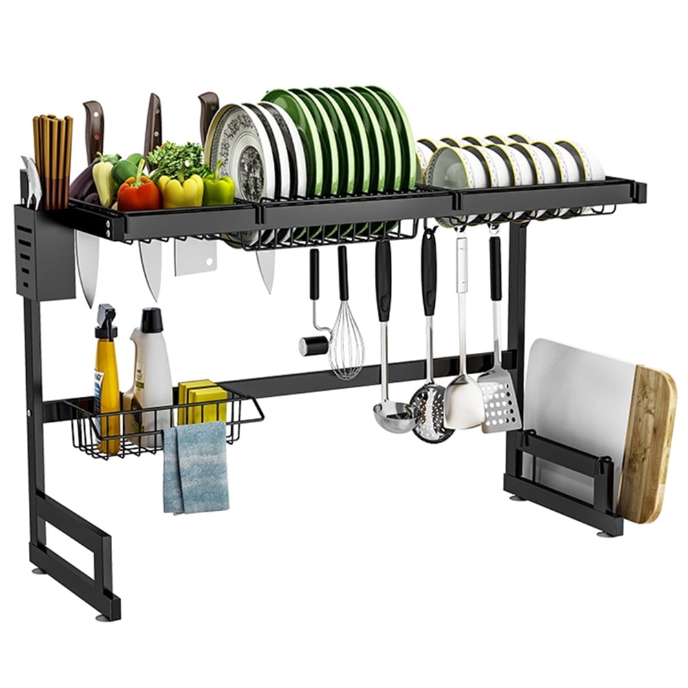 【HOSTK】2-layer, high-capacity stainless steel dish rack designed for ...