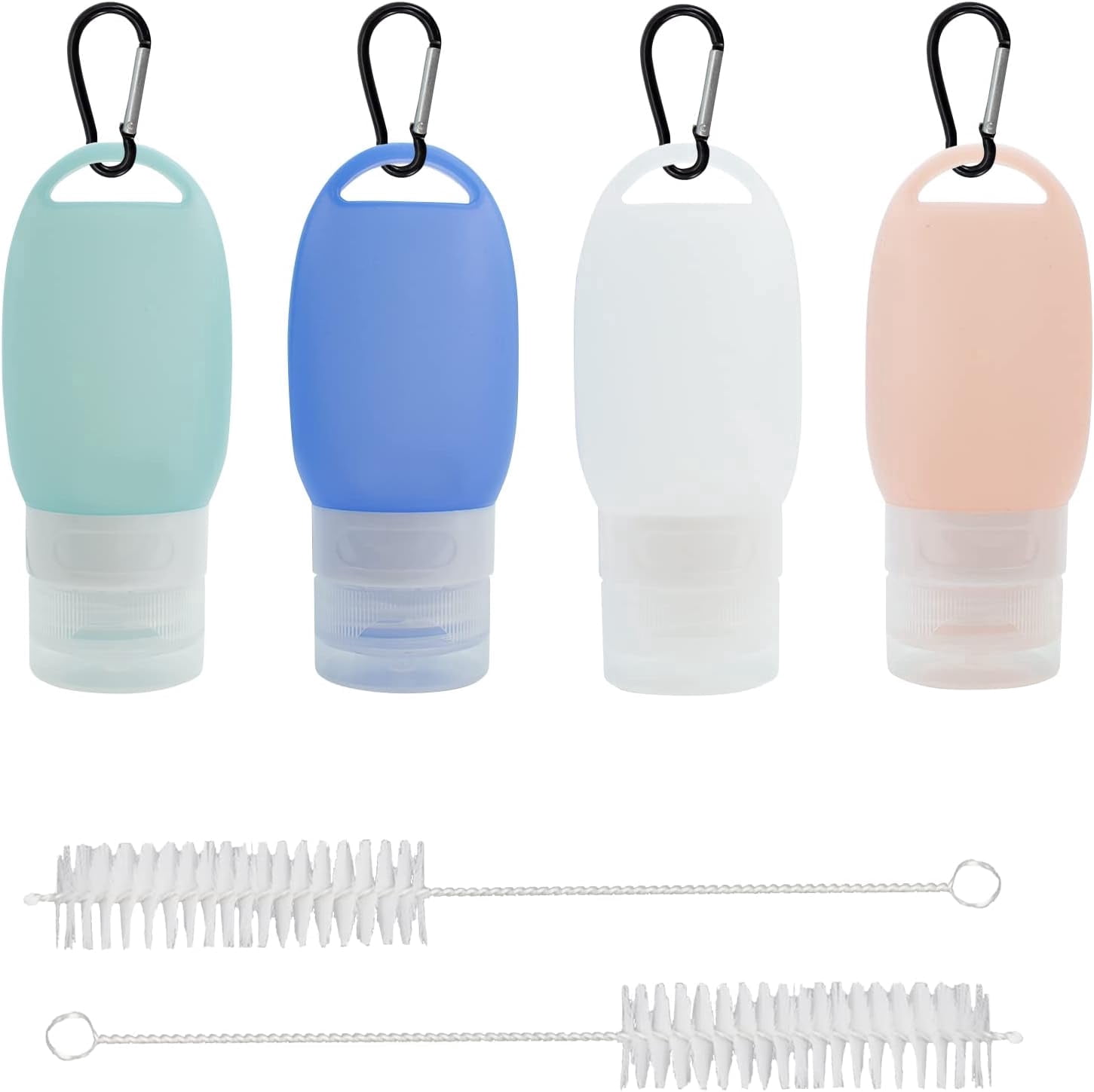 【HOSTK】4Pcs 40ML Leakproof Squeeze Salad Dressing Bottles with Keychain ...