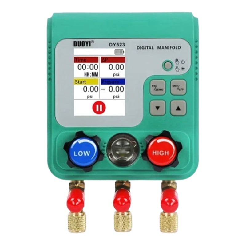HOT 0-6000Kpa Refrigeration HVAC Temperature Tester Digital Manifold ...