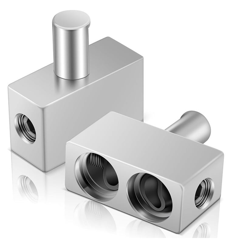 Hot 1 Pair Of Car Audio Dual 1 0 Gauge To Amp Input Reducers 2 Pcs Wire Reducer For Amplifier