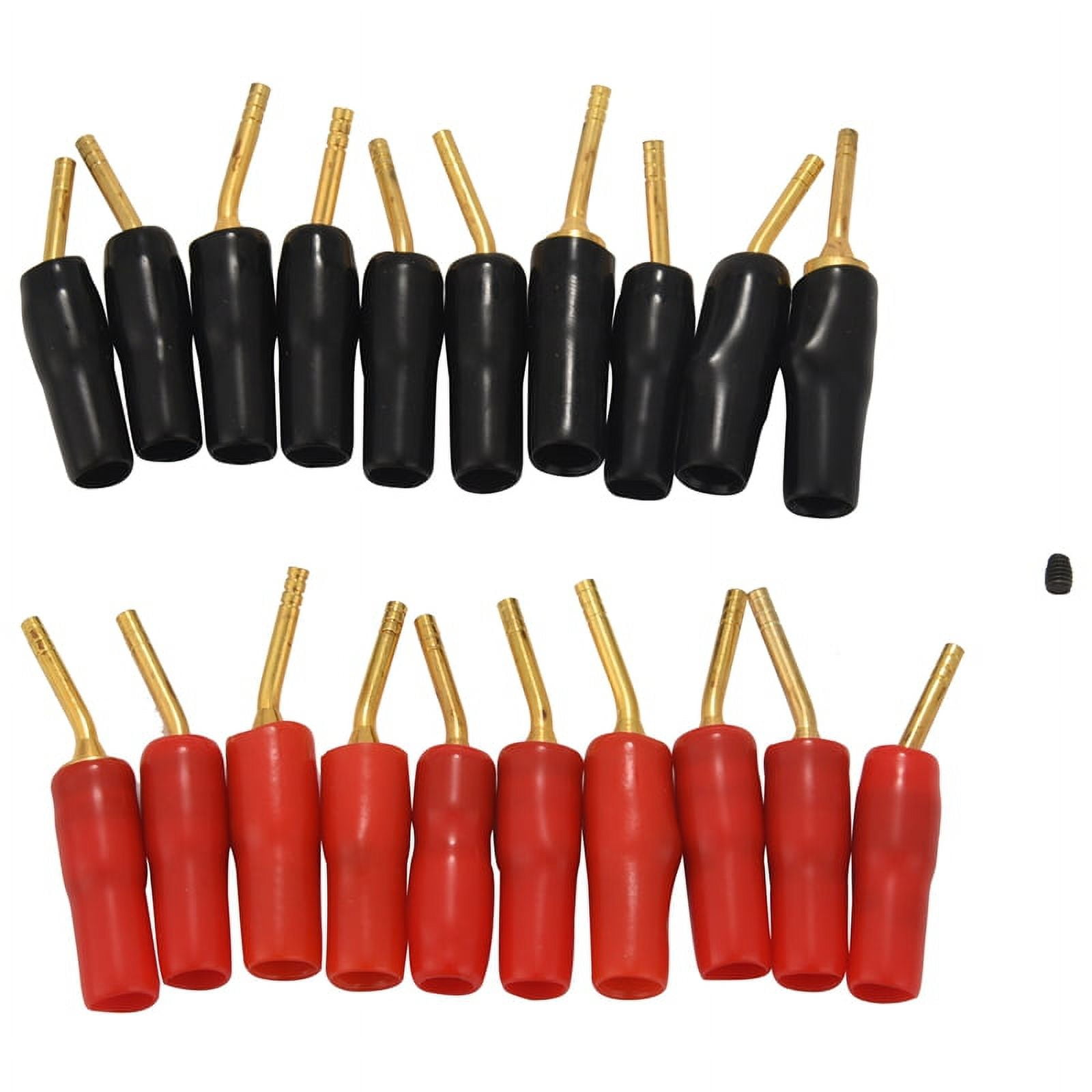 HOT! 10-Pair 2mm Banana Plug Pin Screw Type, Audio Speaker Cable ...