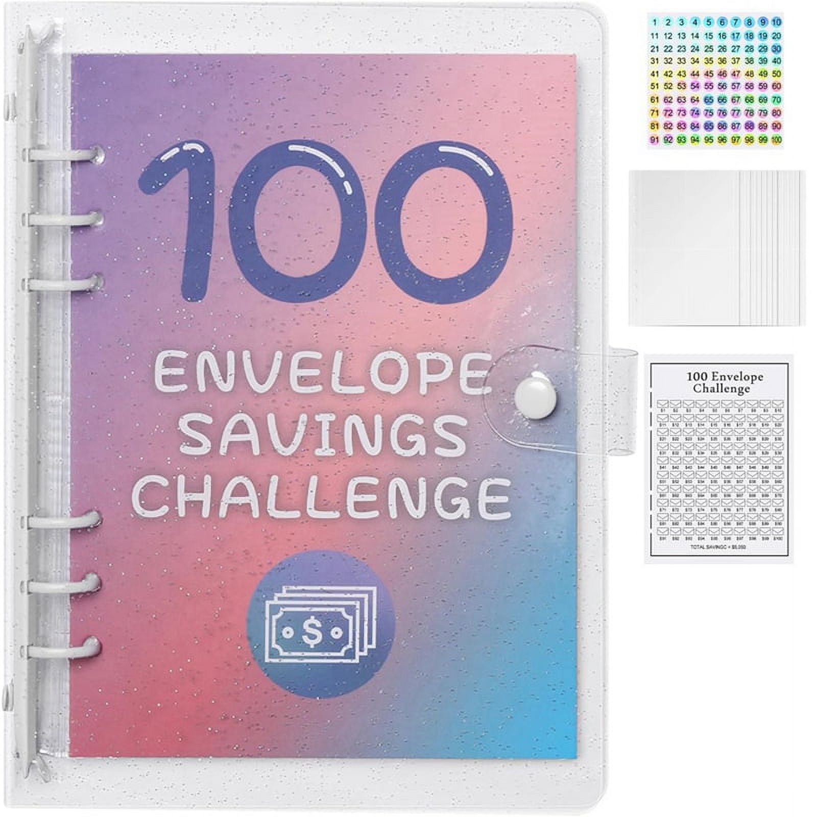 HOT! 100 Envelope Money Savings Challenge Binder, Expense Budget Sheet ...