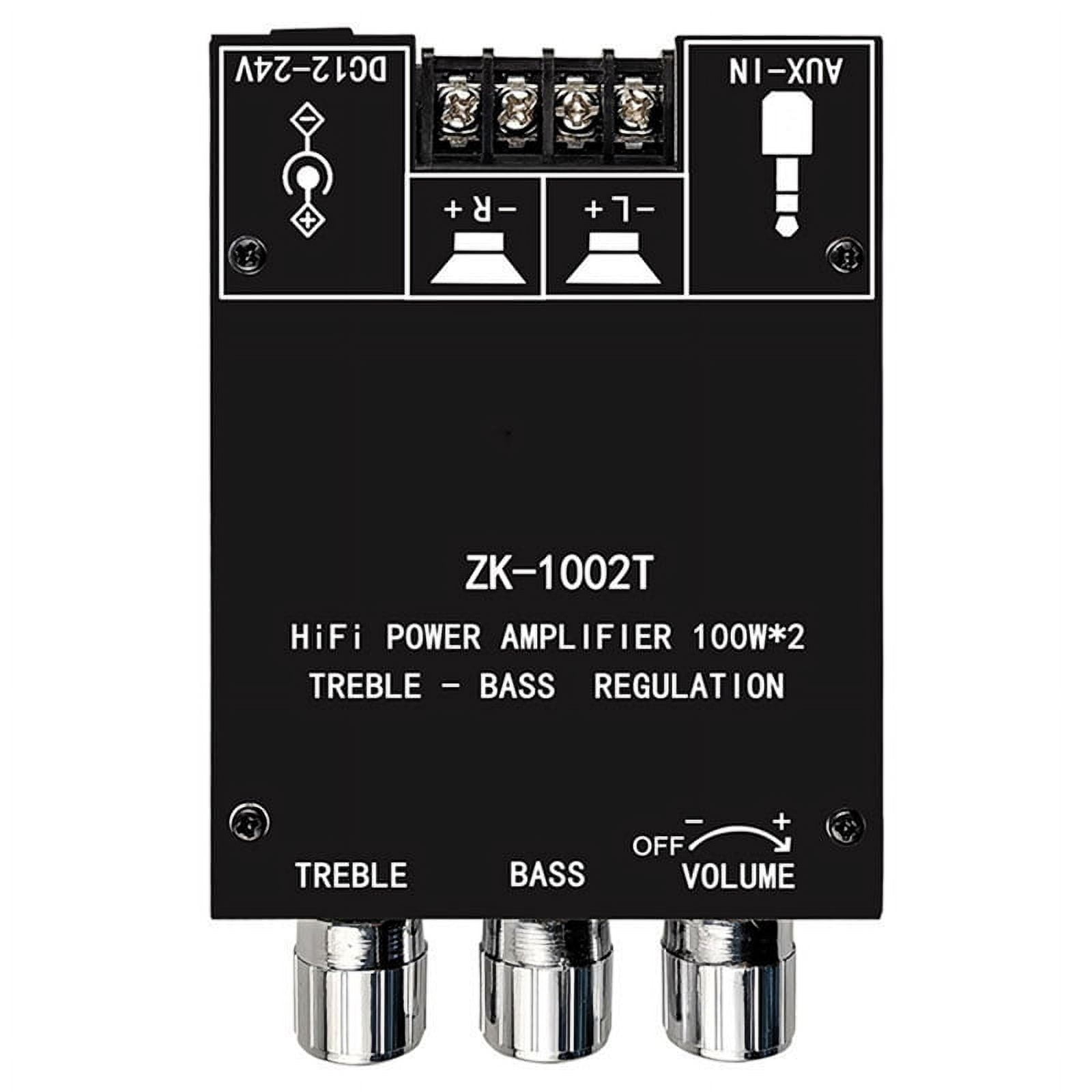 -1002T Bluetooth-Compatible Amplifier HIFI 2.0 Channel 100Wx2 Audio ...