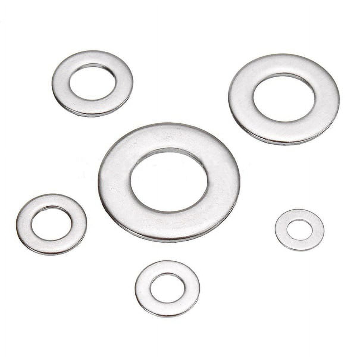 HOT! 105pcs 304 Flat Stainless Steel Washers M3 M5 M6 M8 M10 for Screws ...