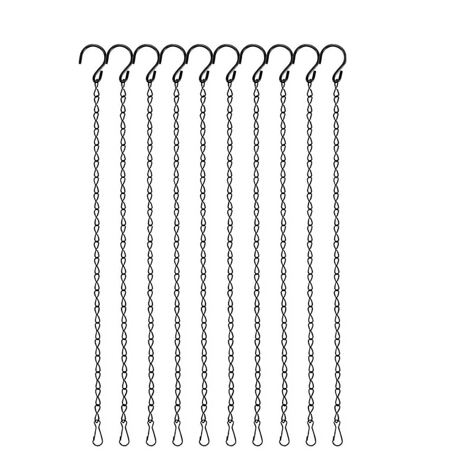 HOT! 10PCS 19.7 Inch Plant Hooks for Hanging Baskets,Black Chains with ...