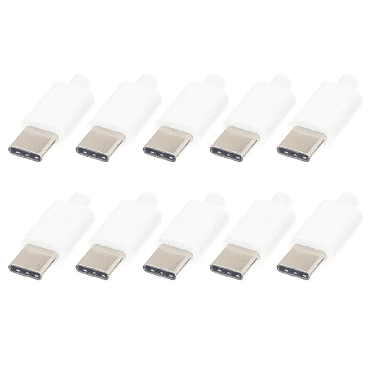 HOT! 10Pcs Type C Usb3.1 3A Fast Charging USB Connectors Male Jack Tail ...