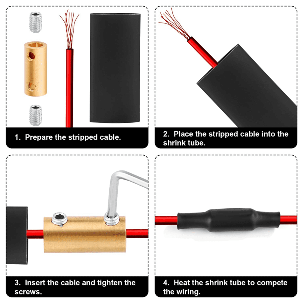 HOT! 10pcs 6AWG Wire Connectors, Brass Quick Connecting Terminals 80 ...