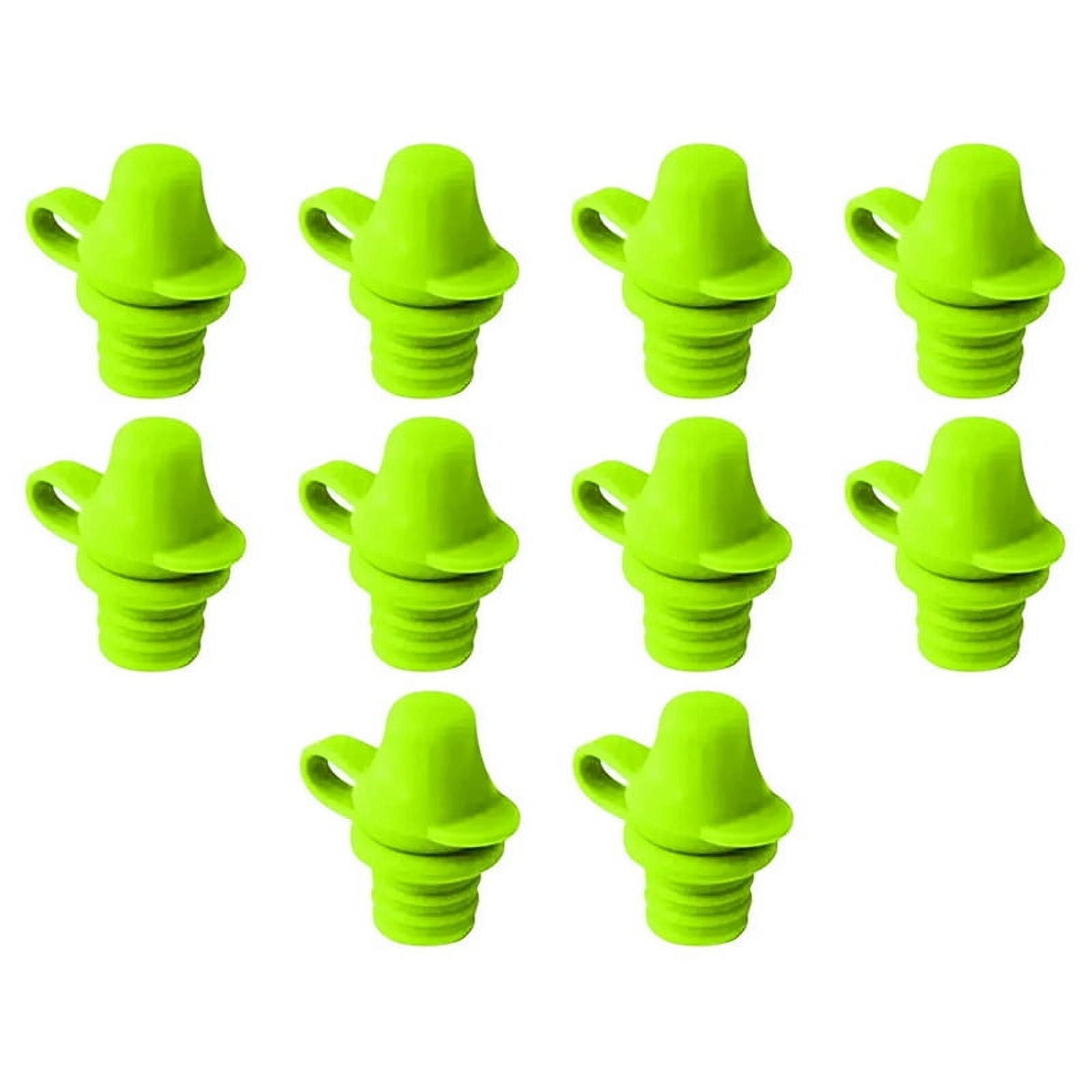 10pcs Portable No Spill Silicone Bottle Topper Spout Adapter with Water ...