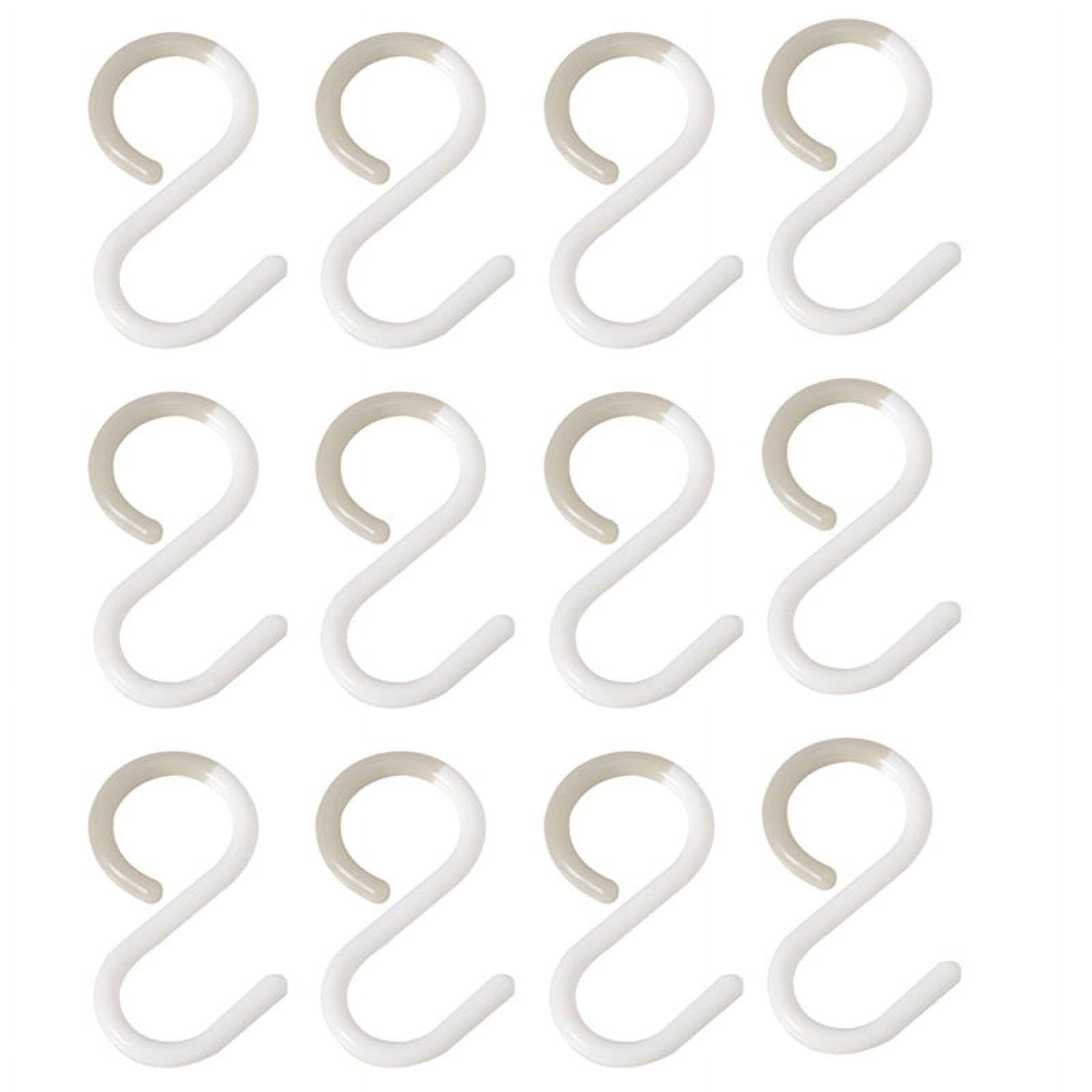 HOT! 12Pack S Hooks Rack Hanger Shaped Hanging Flexible Neck for Easy ...