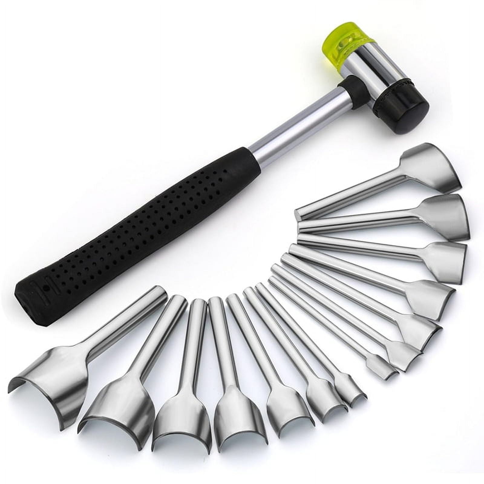 HOT! 14 Sizes Corner Punch, Half-Round Punch Set, Leather End Kit for ...