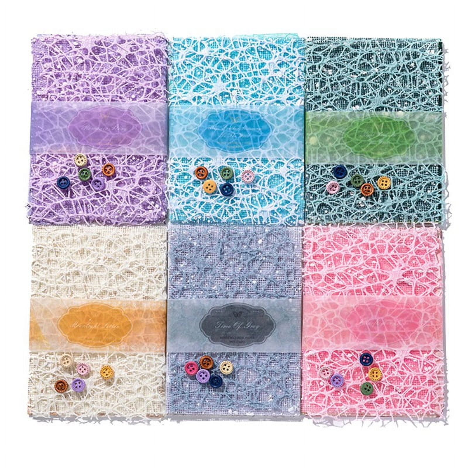 HOT! 156 Sheets Textured Scrapbook Paper, 6 Pack Decorative Craft Paper ...