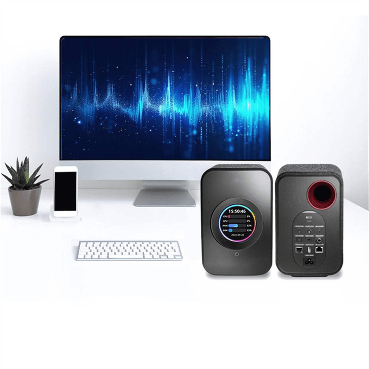 HOT! 2.1inch CPU/GPU Cooler Round LCD Display, AIO Computer Temp Monitor for Water Cooling ...