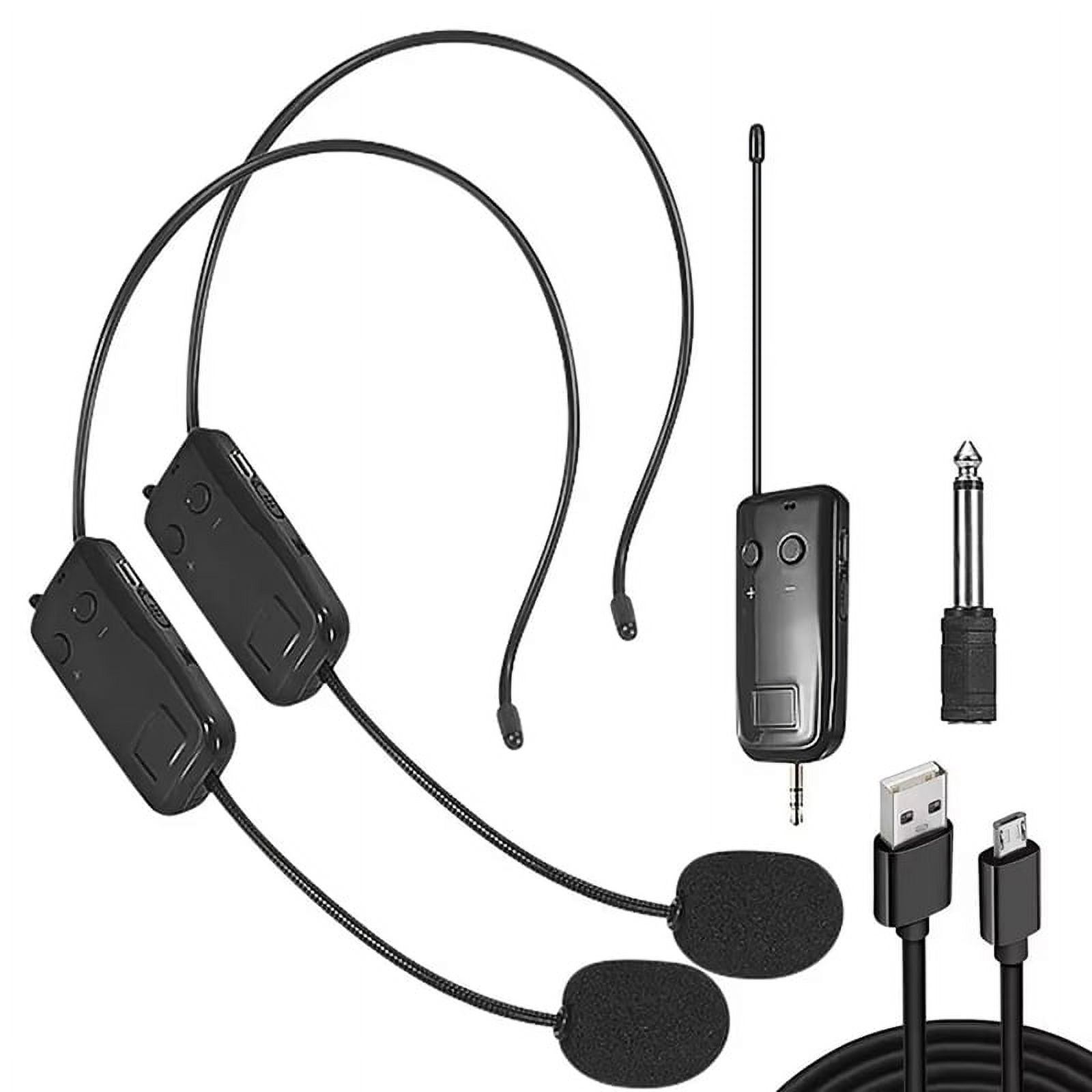 HOT 2.4G -Mounted Wireless Lavalier Microphone Set Transmitter with ...