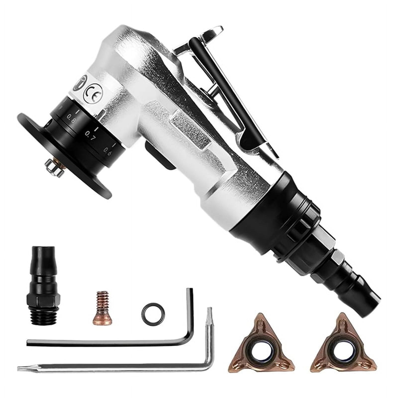 HOT! 2 in 1 Mini Air Chamfering Tool, 5-Adjustment Pneumatic Chamfering, 45 Degree External ...