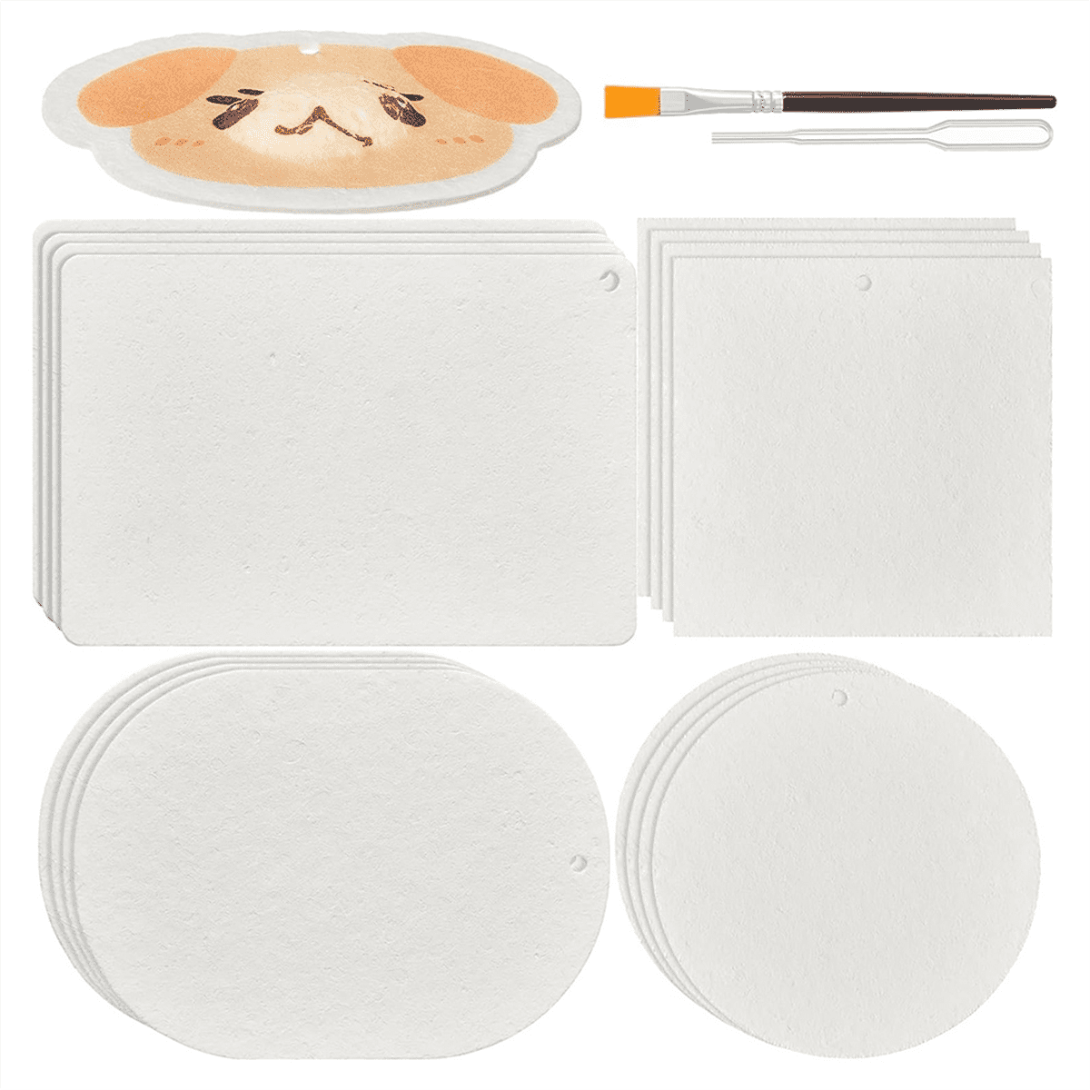 HOT 20 Sheets Magic Foam Texture Paper 4 Shapes Drawing for Acrylic ...