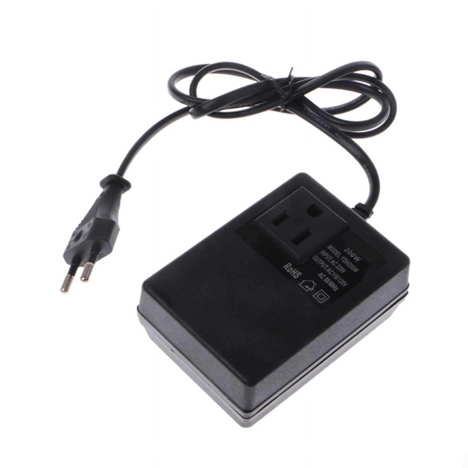 HOT 200W AC 220V to 110V Reduce Transformer Convert Travel Power EU ...