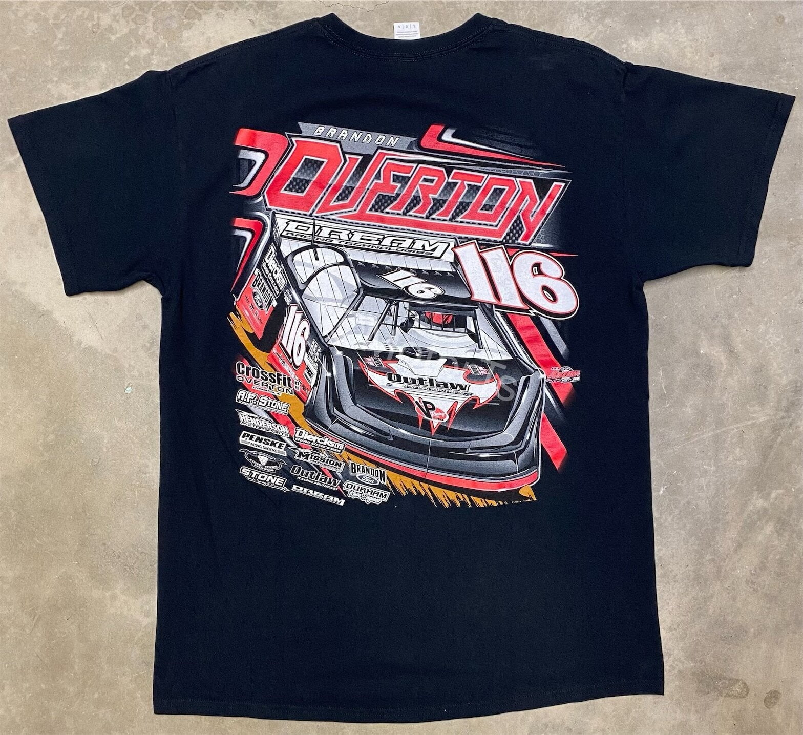 HOT 2018 Brandon Overton Dirt Late Model Racing Shirt - Walmart.com