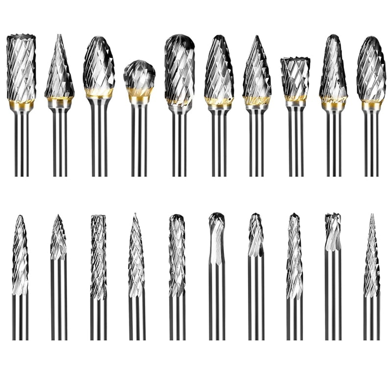 HOT! 20Pcs 1/8In Shank Carbide Burr Set, Tungsten Die Grinder Bits for ...