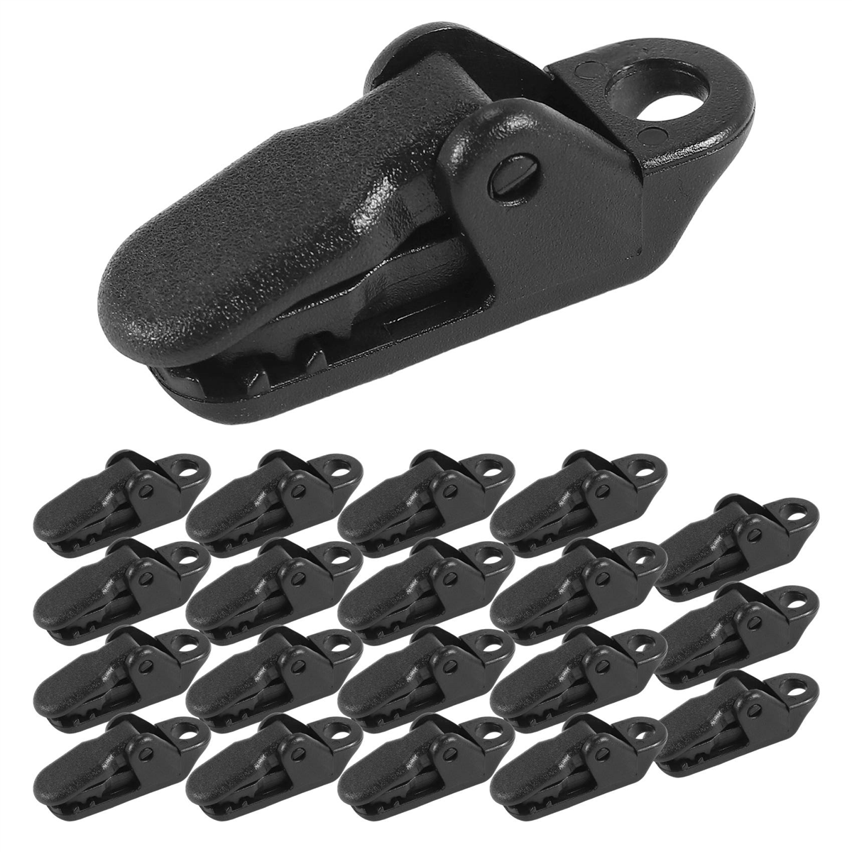 HOT! 20Pcs Tent Awning Canopy Clamp Tarp Clip Snap Canvas Anchor ...