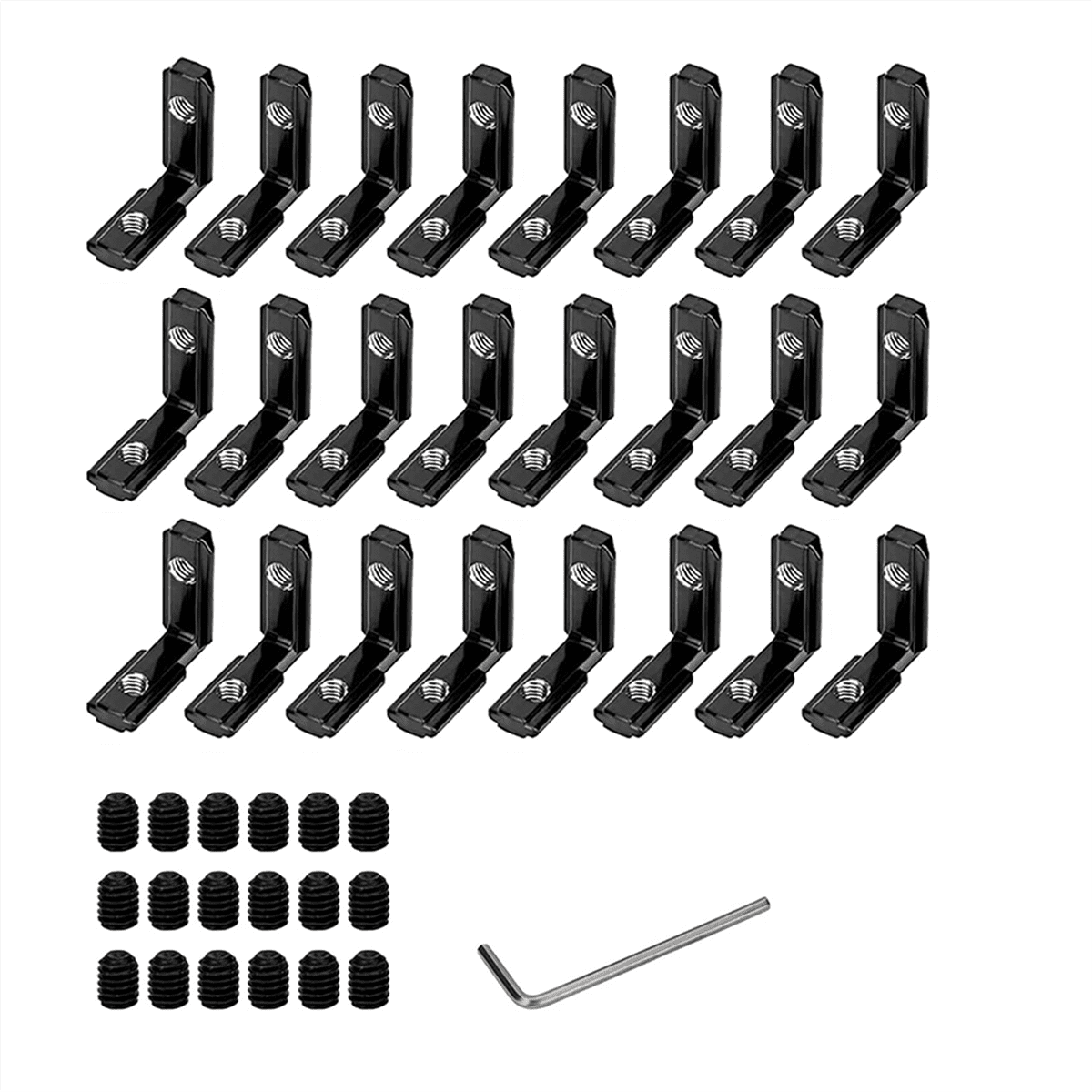 HOT 24pcs 2020 Series L-Shape Interior Inside Corner Connector Joint ...