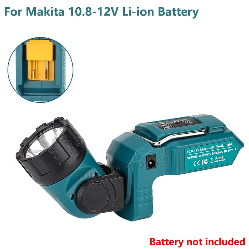 HOT 280LM Rotary Lamp Spotlight LED Work Light for Makita/Dewalt 10.8V ...