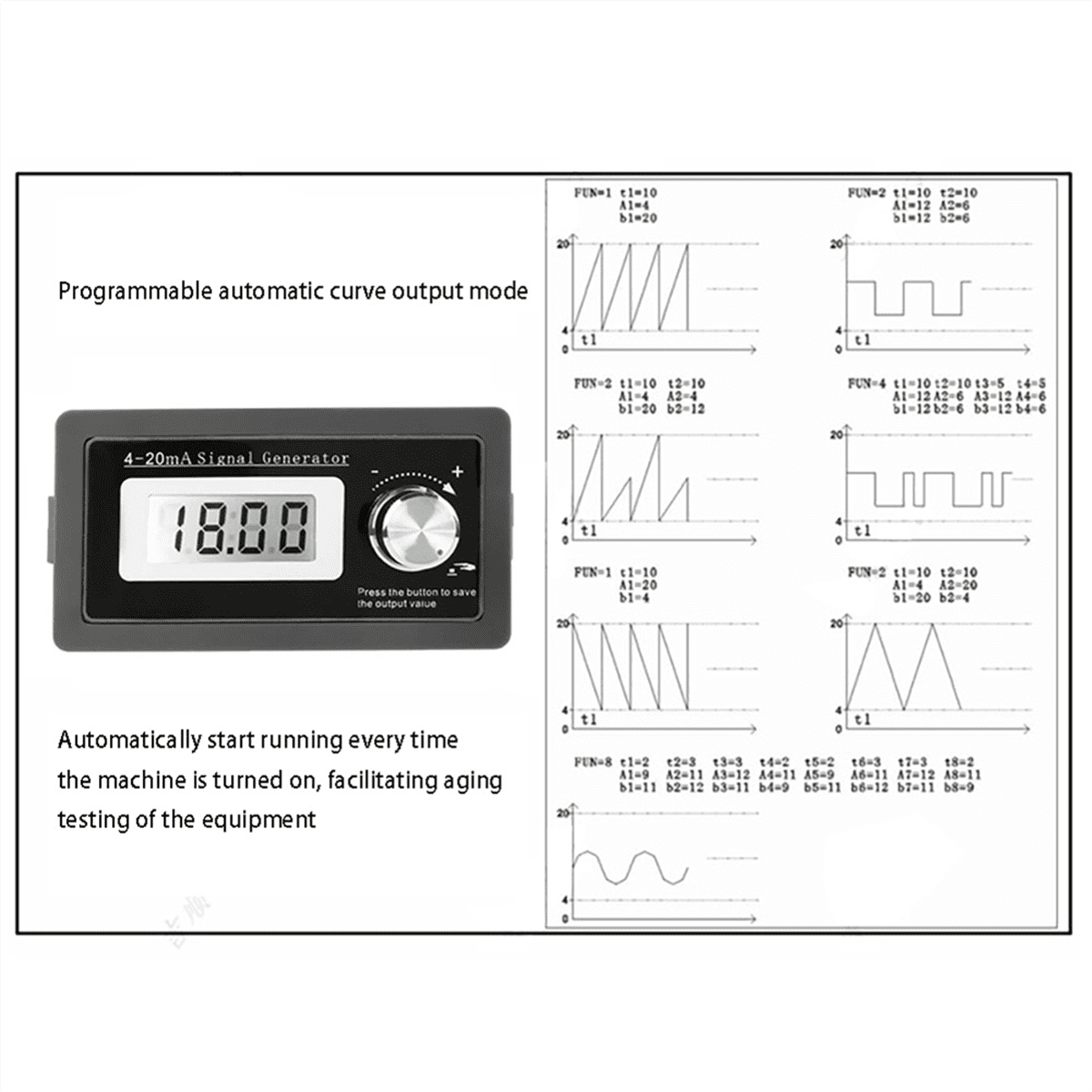 HOT! 2Pack 4-20MA Current Loop Signal Generator 0.01 Precision Two-Wire ...