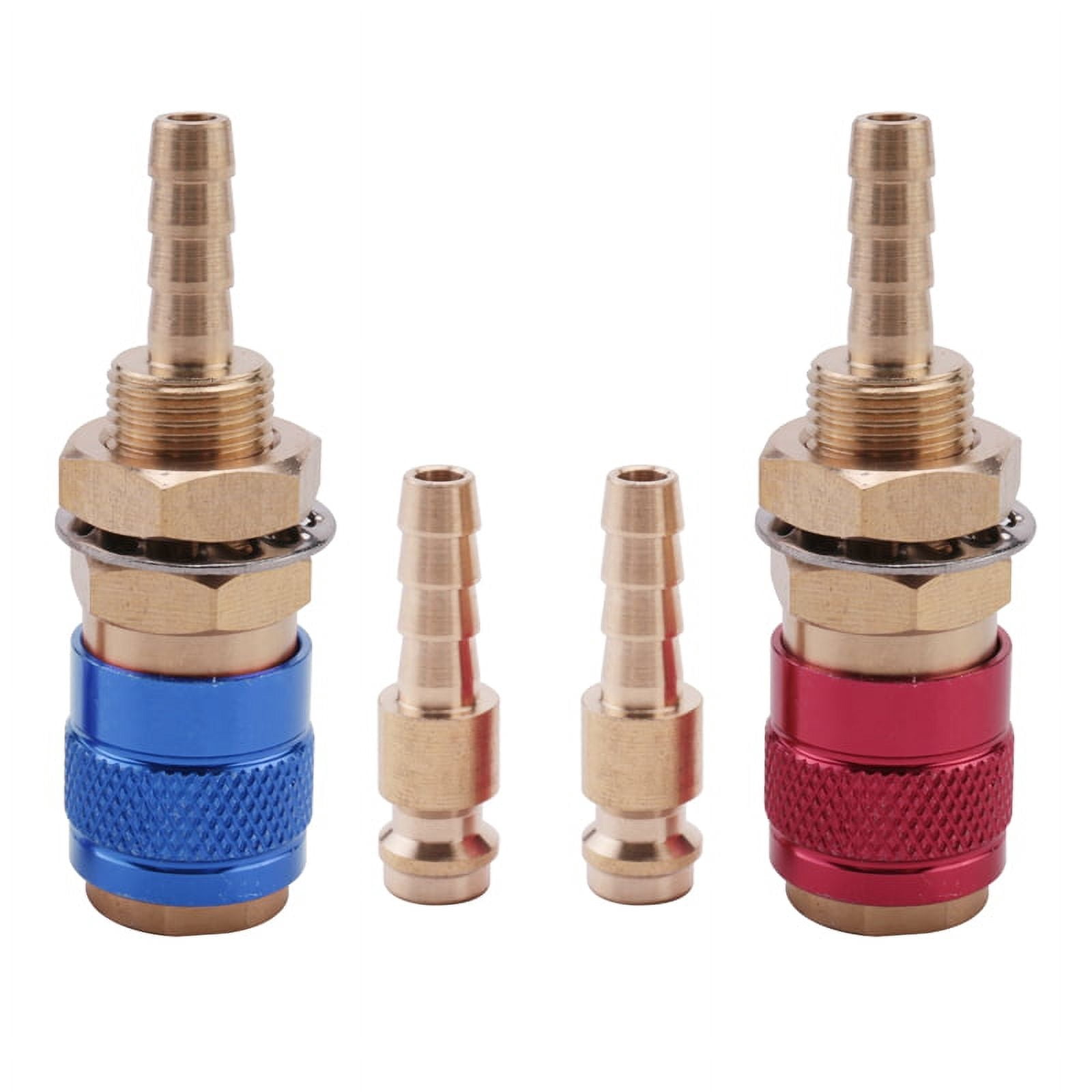 HOT 2Pcs 6mm Water Cooled Air Gas Adapter Quick Connector Fitting for ...