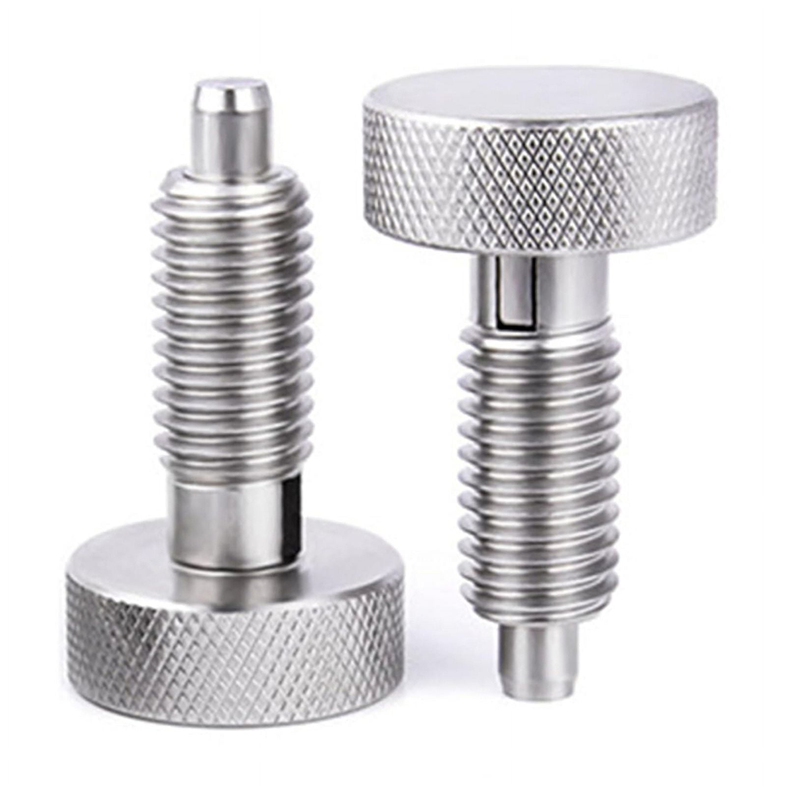 HOT 2Pcs M8 Stainless Steel Hand Retractable Spring Plungers with Knurled Handle - Quick Release ...
