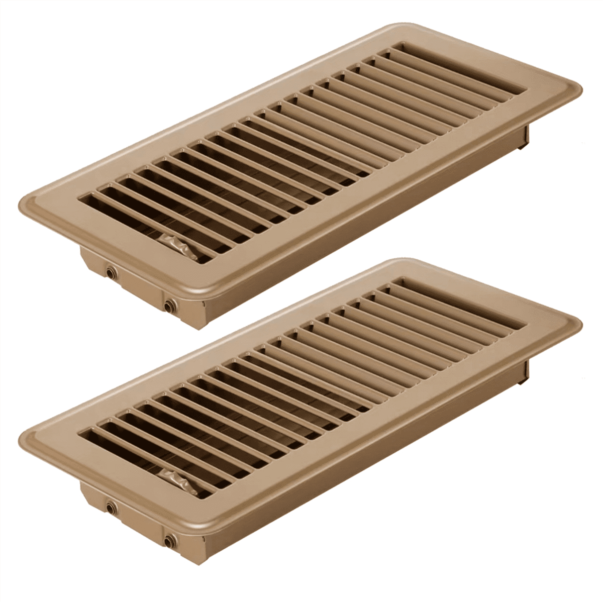 HOT 2pcs Floor Register 4x10Inch,Heavy Duty Vents,Heat Air Vent Covers ...