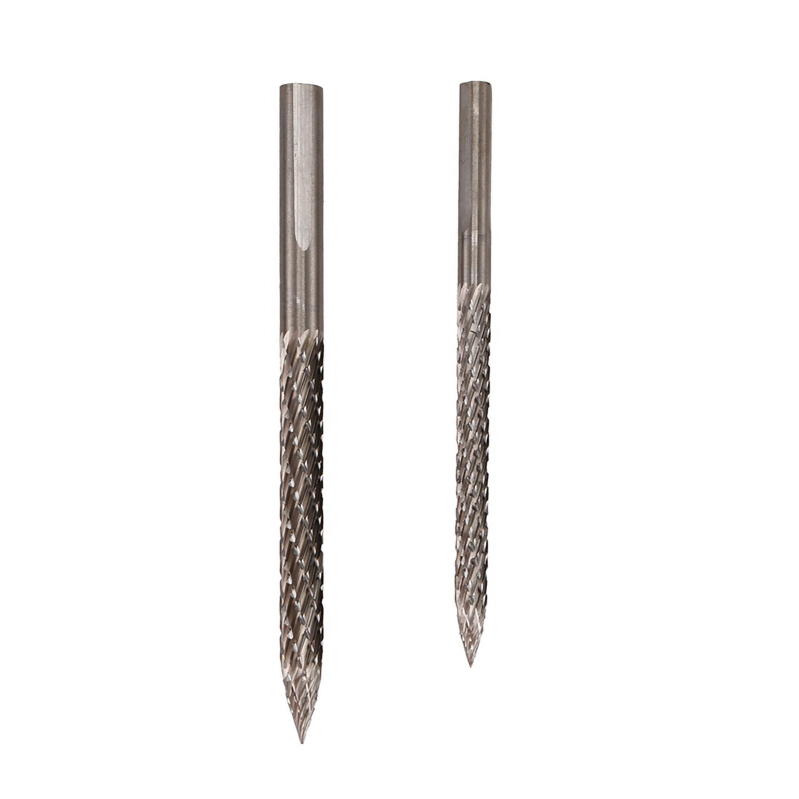 2pcs Tire Bit 4.5/6mm Repair Carbide Burr Drill Patches Plug Cutters ...
