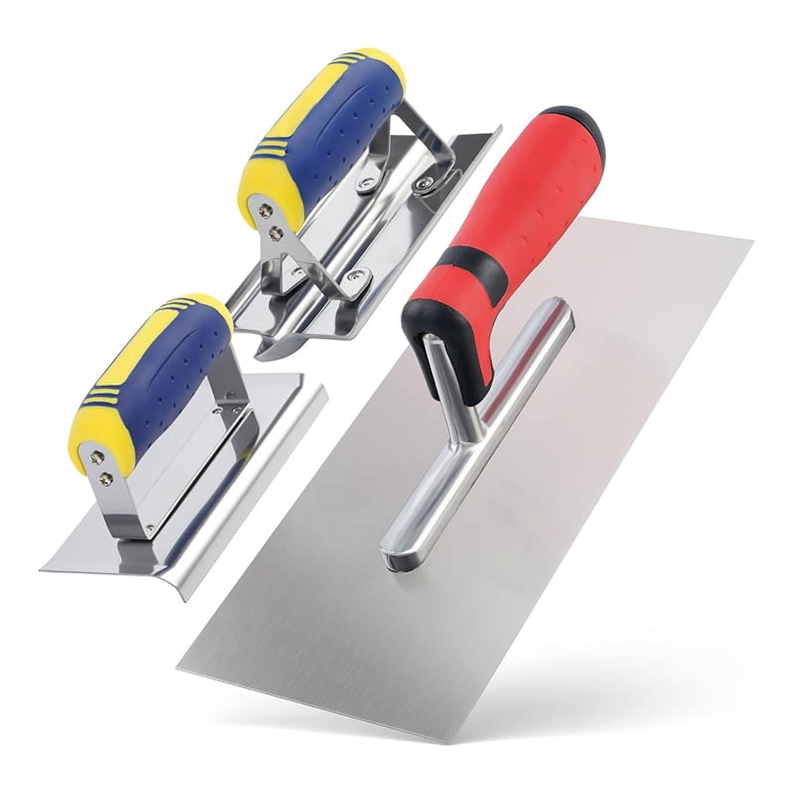 3 Pack Sainless Steel Concrete Tools Set, Flat Finishing Trowel ...