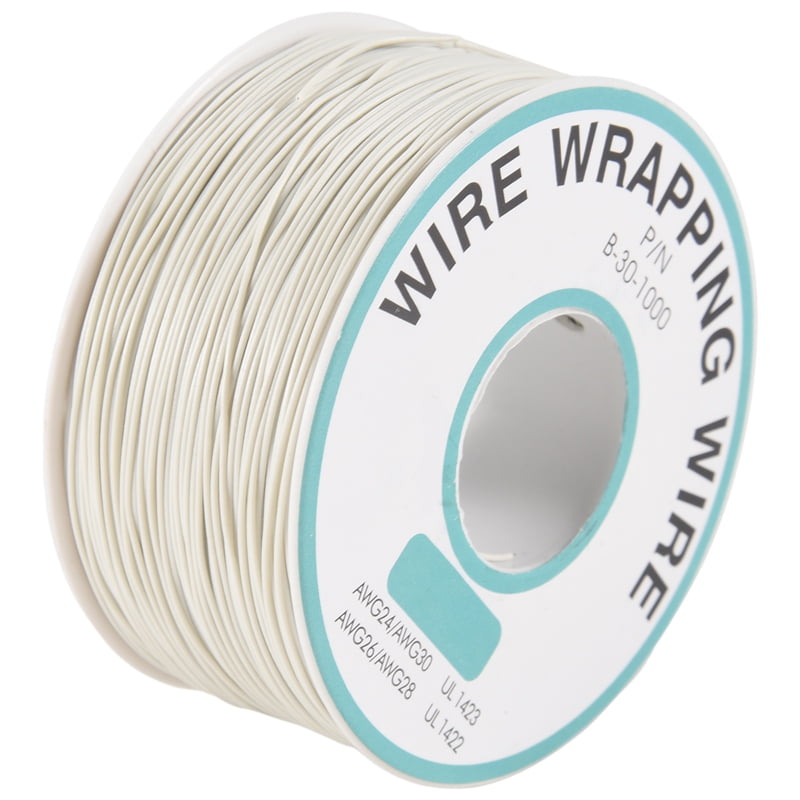 HOT! 305M White PVC Coated Tin Plated Copper Wire Wire-Wrapping 30AWG ...