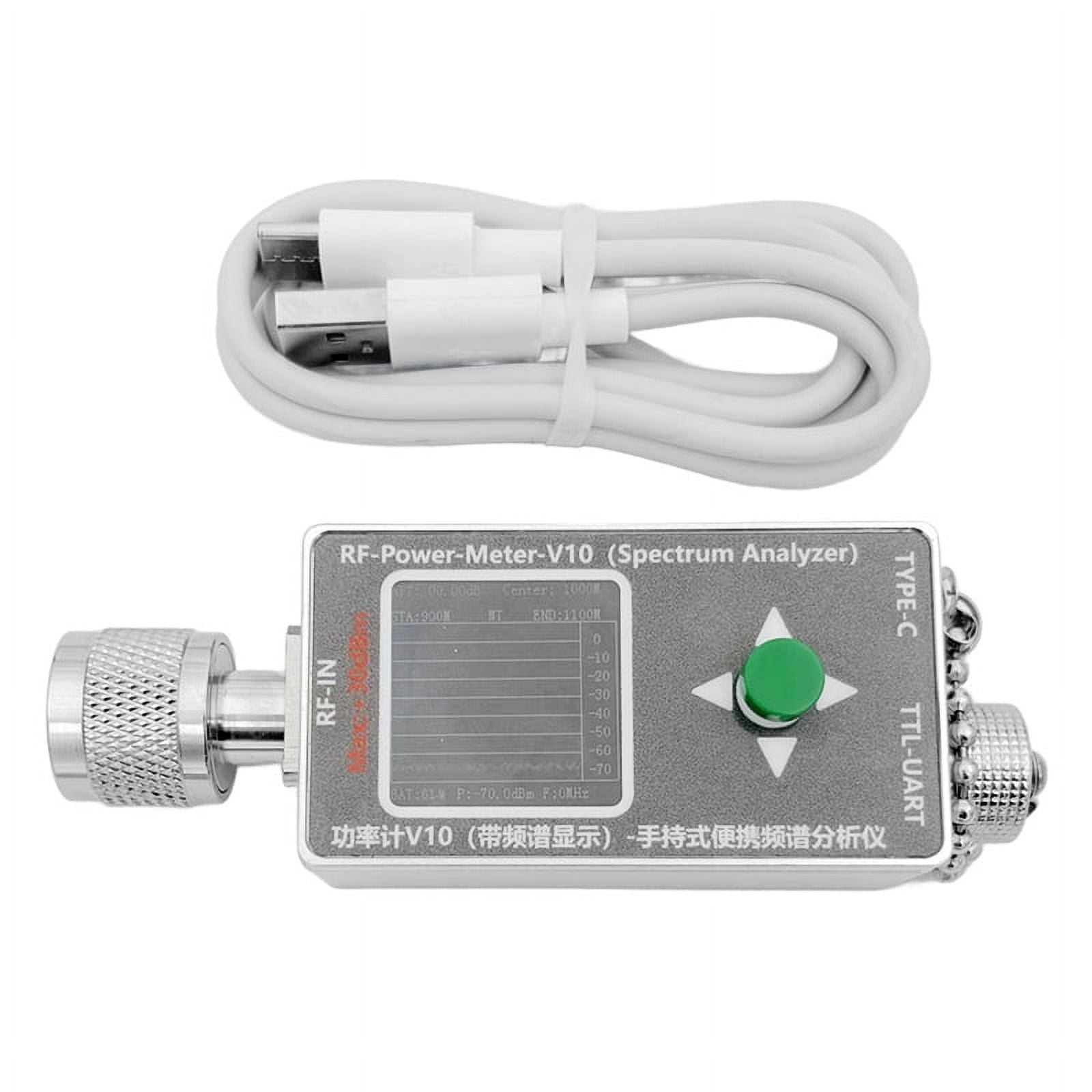 TOP! 35Mhz-4.4GHz N-Type Power Meter V10 Spectrum Analyzer Display ...