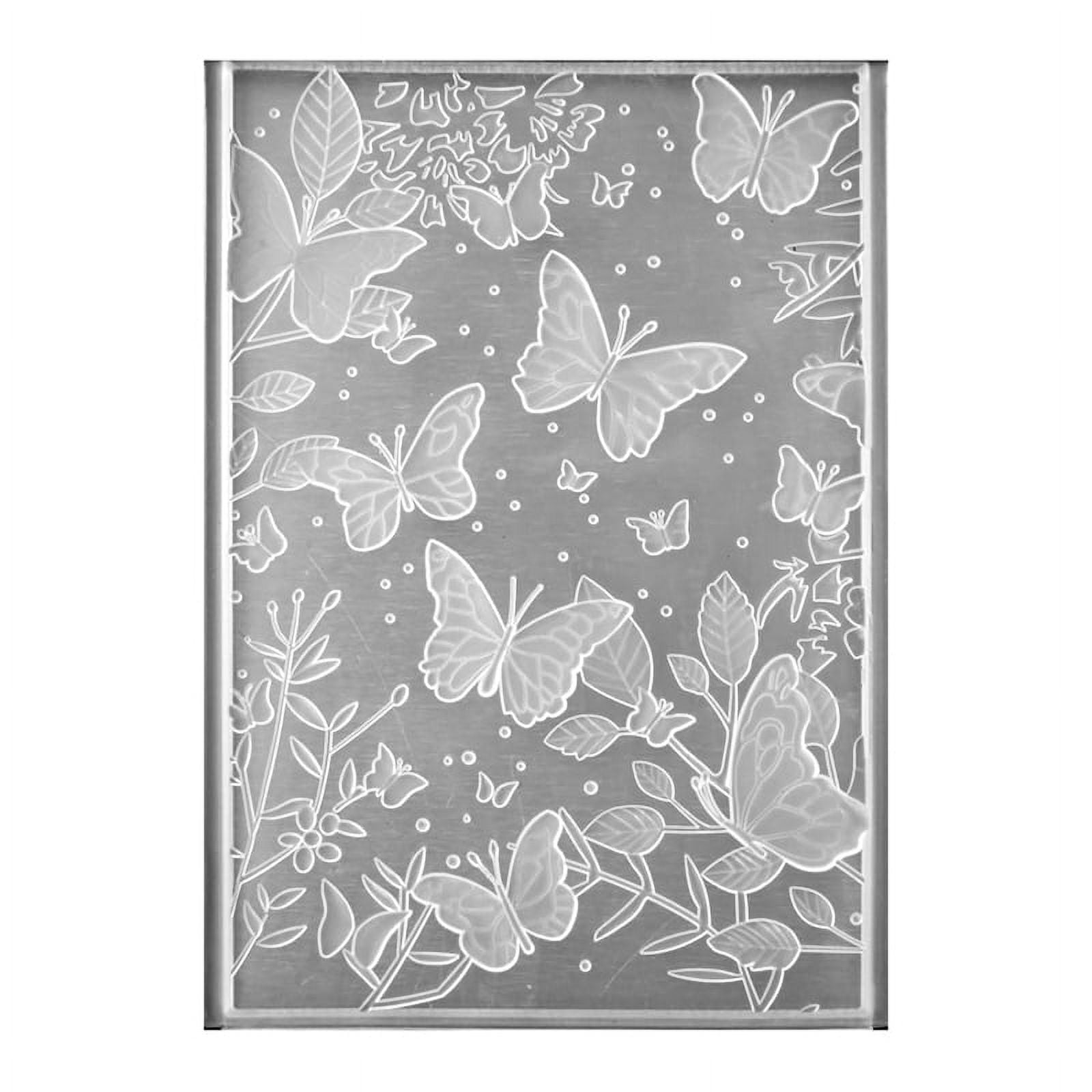 3D Embossing Folder, Textured Flower Leaf Butterfly Template, for Card ...
