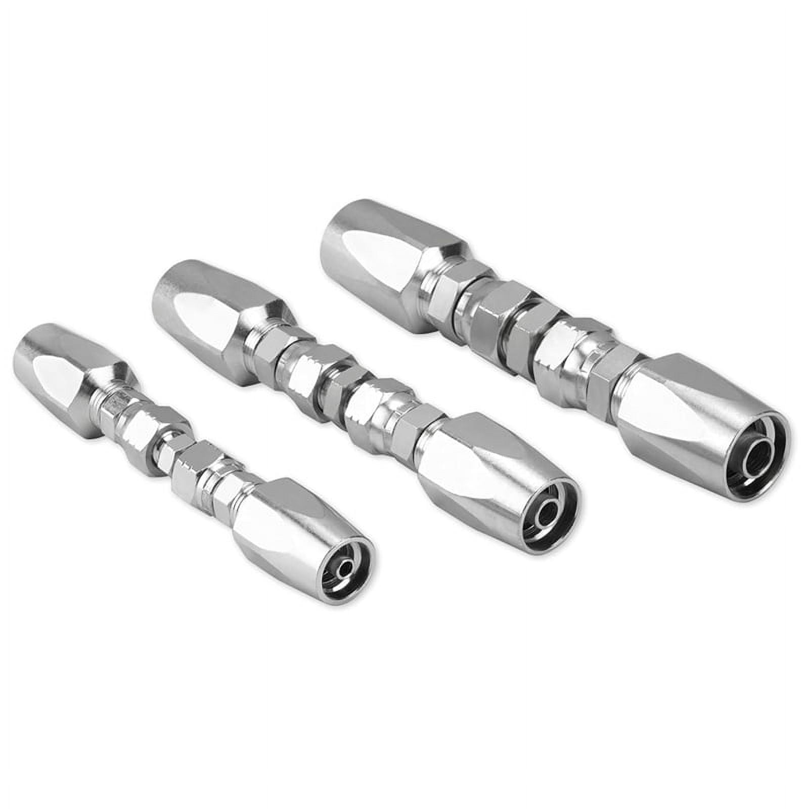 HOT 3PCS Reusable Hydraulic Fittings 1/4In, 3/8In, 1/2In ID,Inner ...