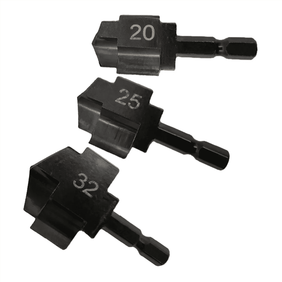 HOT! 3Pcs PPR Lifting Stepped Drill Bit Water Pipe Connection Tool 20 ...