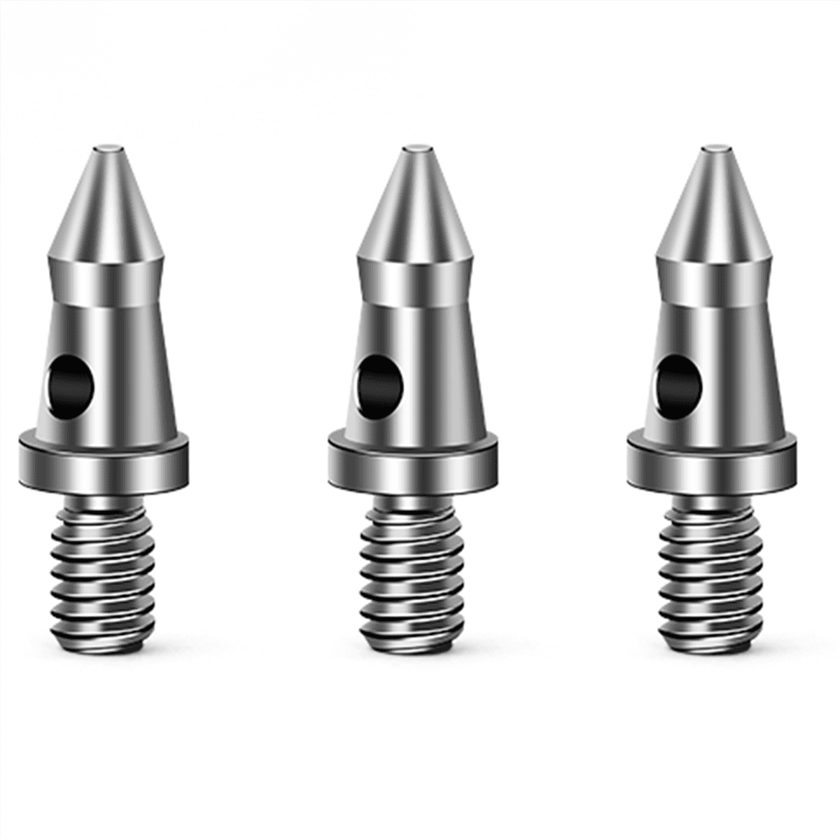 HOT! 3Pcs Universal Tripod Foot Spikes Set 1/4 Inch Thread Stainless ...