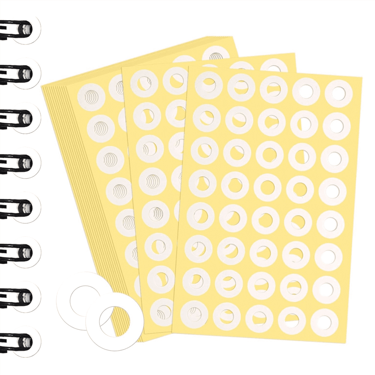 HOT! 4000pcs Hole Punch Reinforcement Stickers, Self-Adhesive 1/4 Inch ...